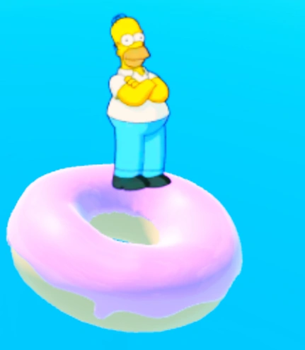 Homer Simpson on a donut | Fandom