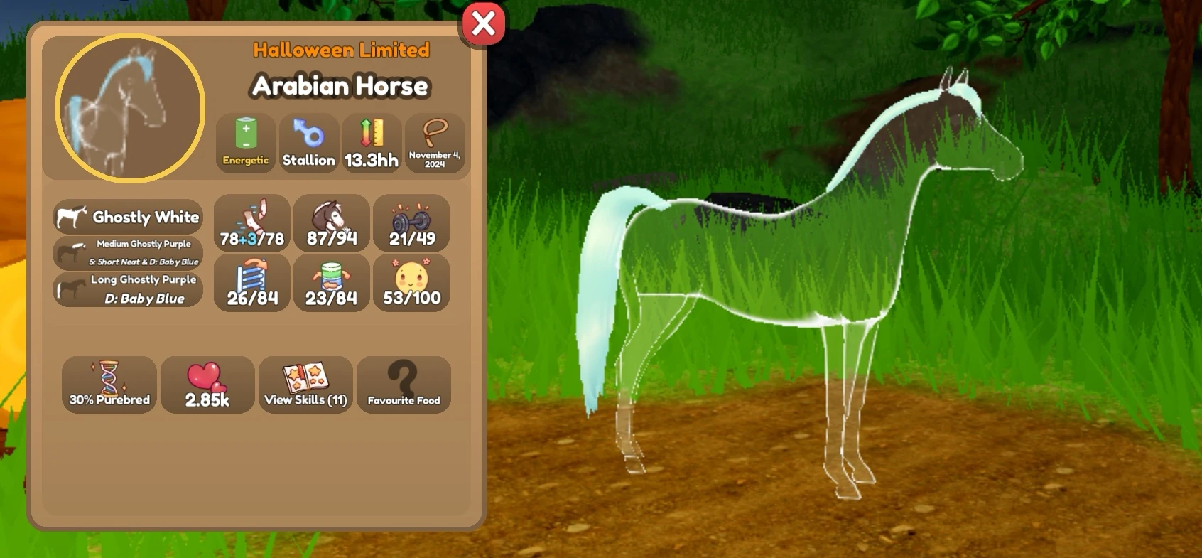 Swapping a white ghost arab with 11 skills for one with better max ...