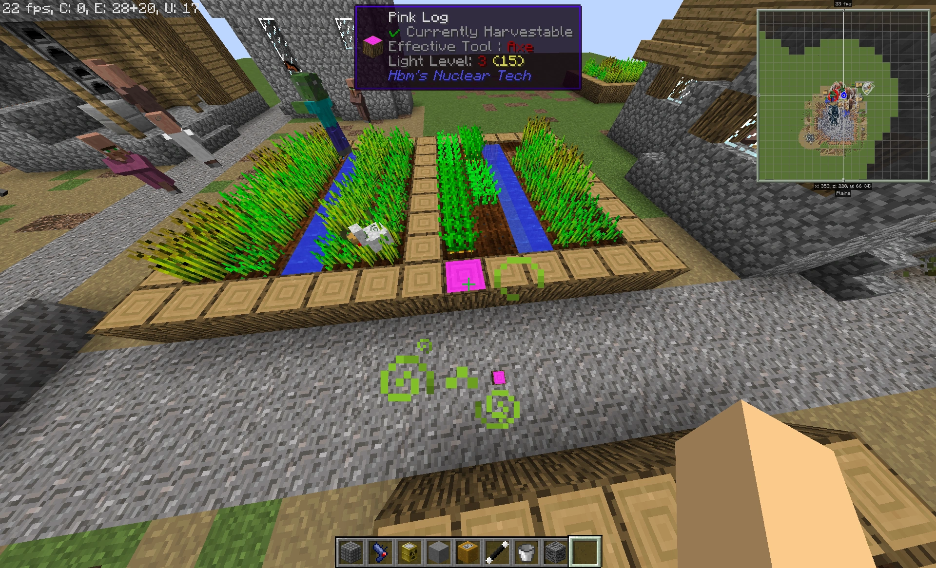 Villagers Using The Pink Log | Fandom