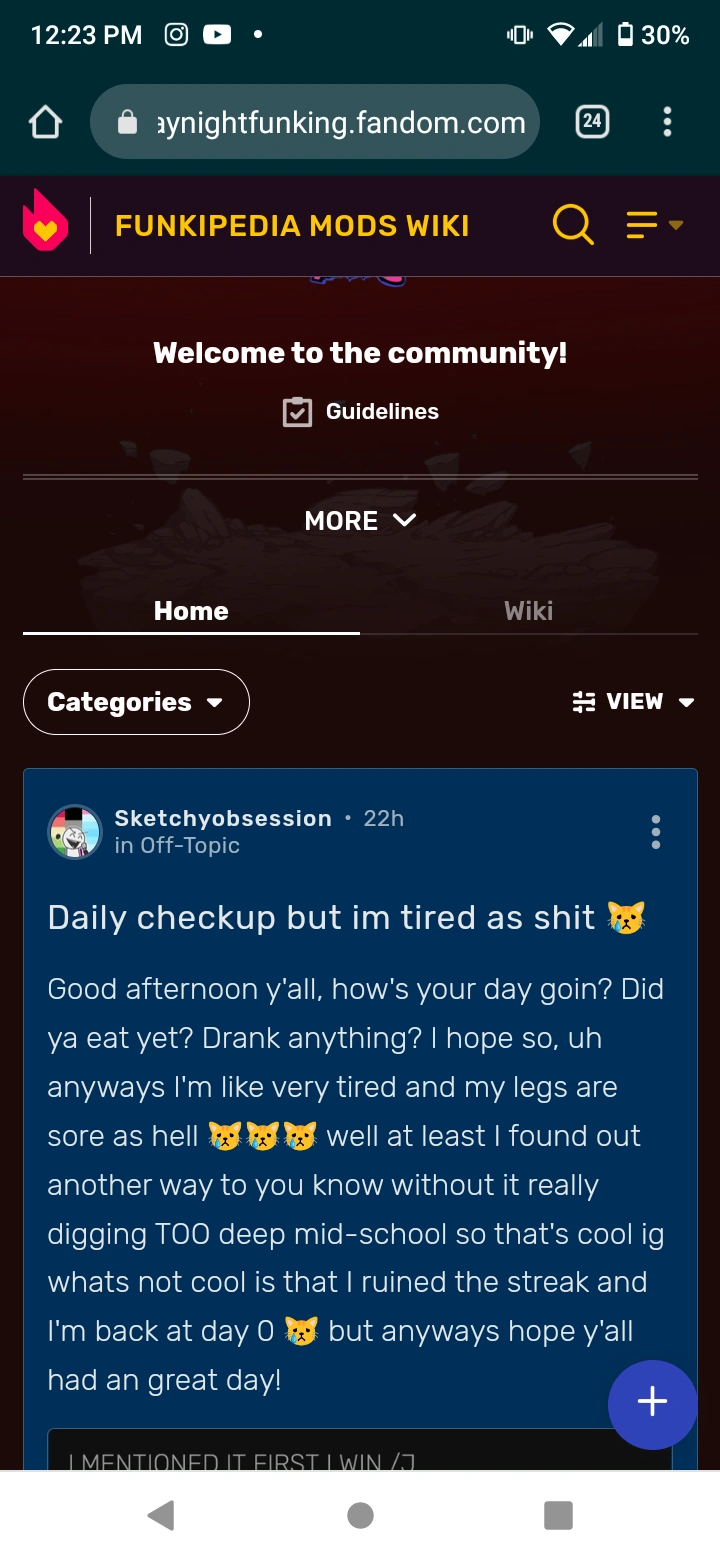 I'm using fandom on mobile for the first time :) | Fandom