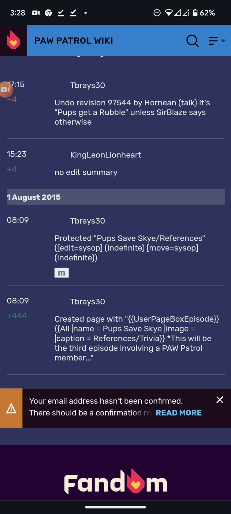 It's been 7 Years since this Page was last protected | Fandom