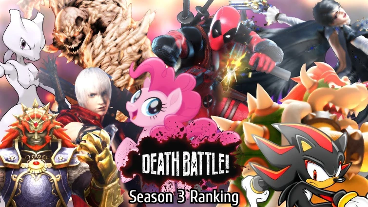 I made videos ranking Death Battle season 2 and Death Battle season 3 ...