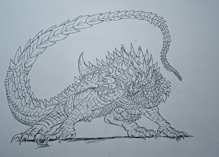 Anguirus Redesign WIP (Part 2) | Fandom