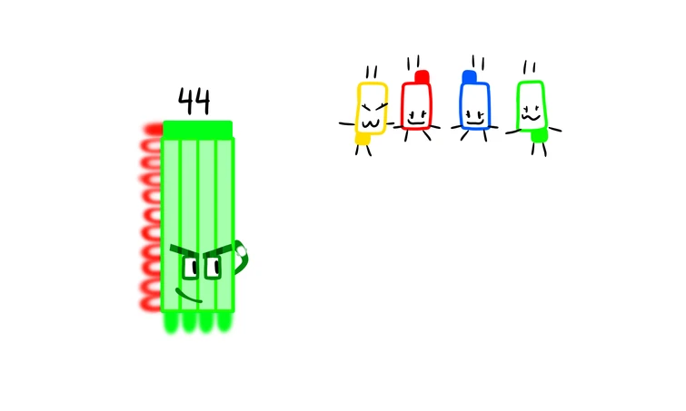 My Fanmade Numberblocks Forty-Four and Forty-Six | Fandom