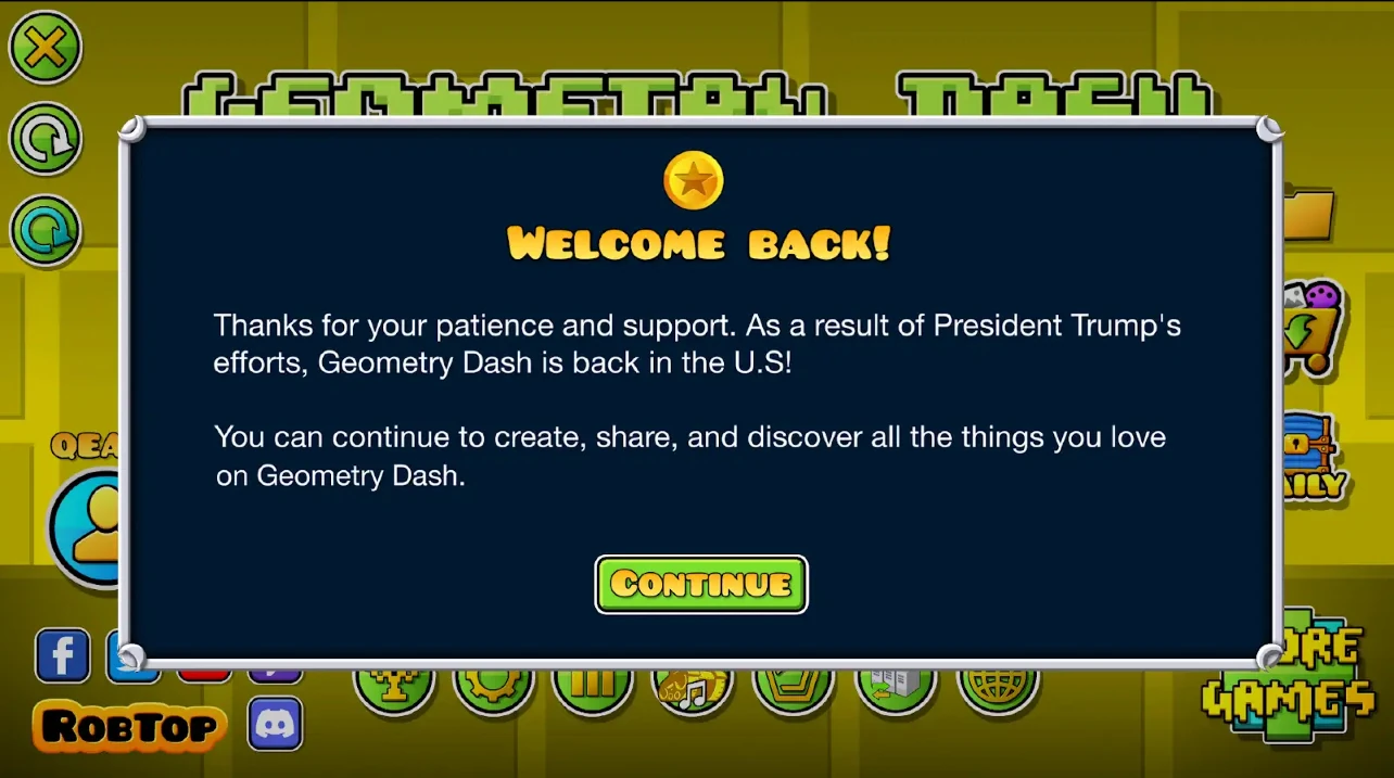 Ok why on earth was Geometry Dash banned in the United States | Fandom