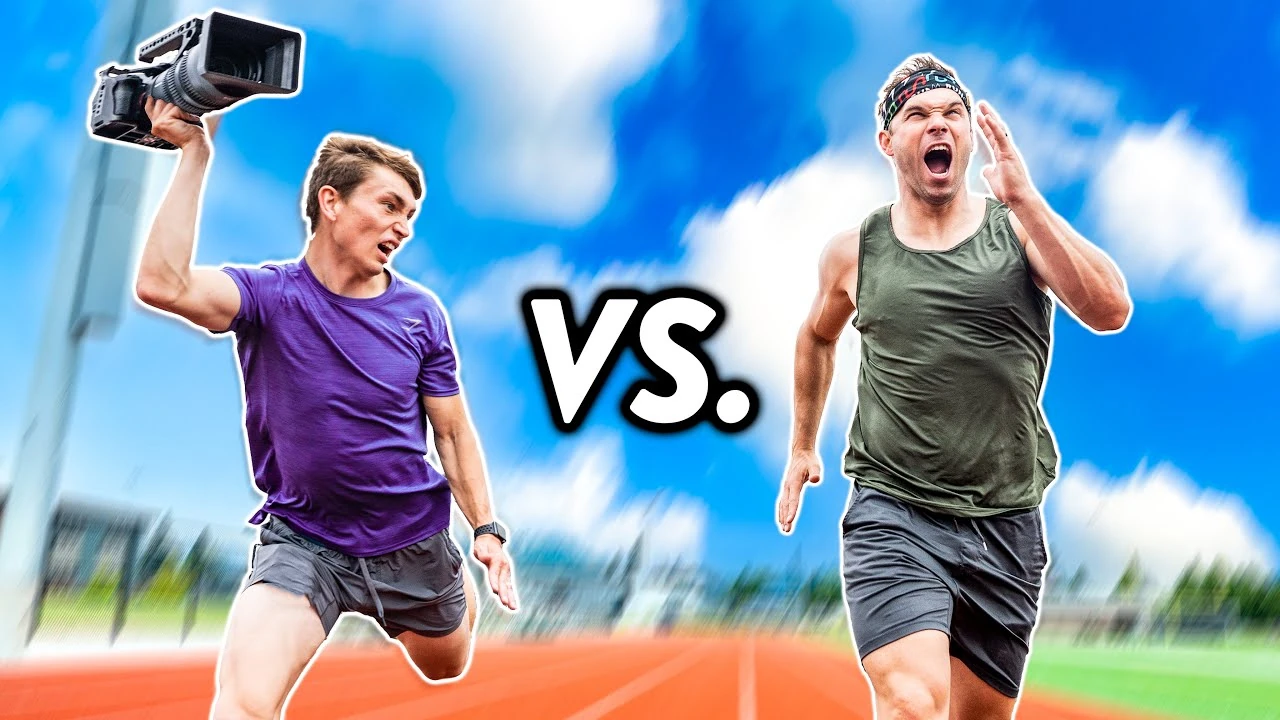 The camera man filming this knows well that he is the fastest but ...