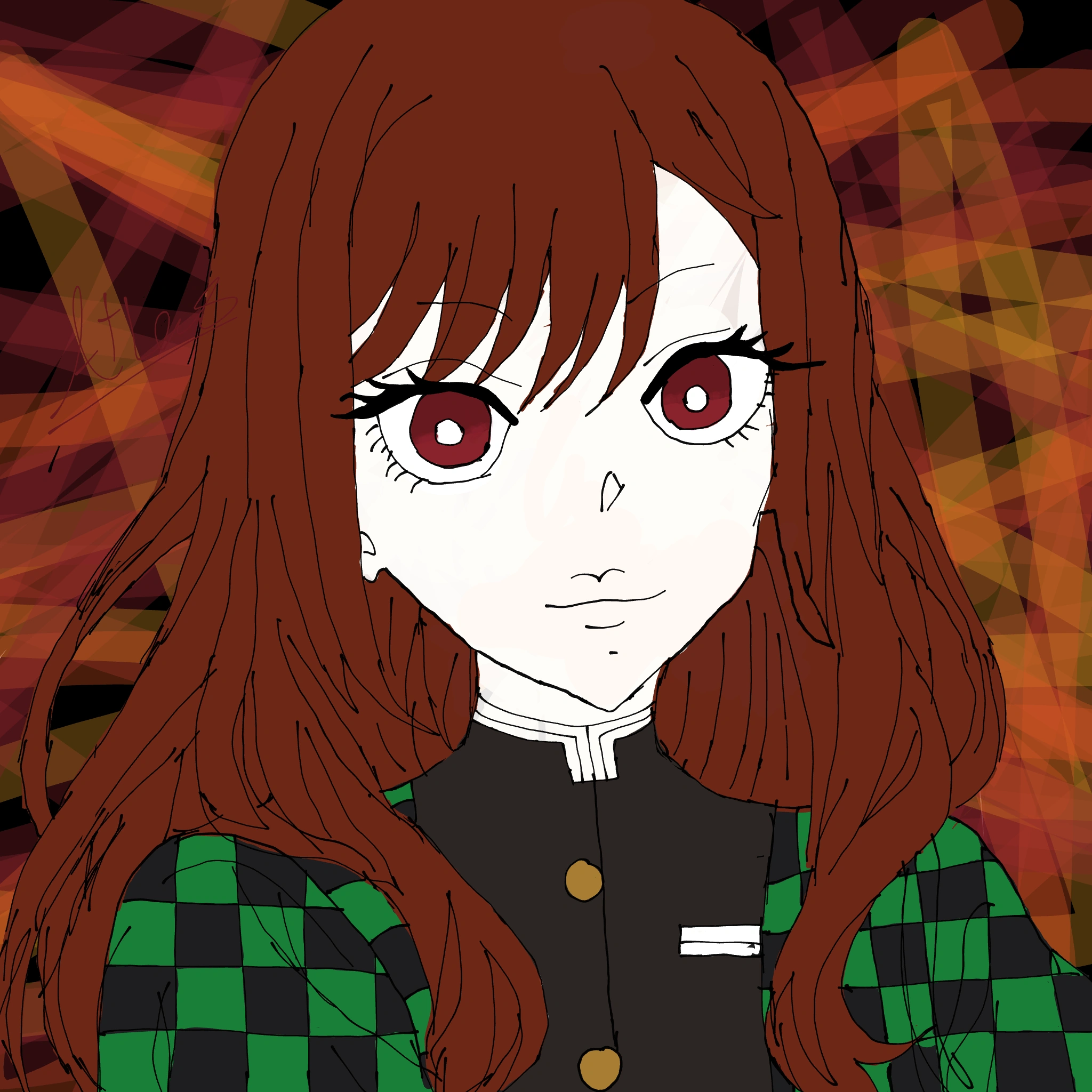 I drew Tanjiro as a female! | Fandom