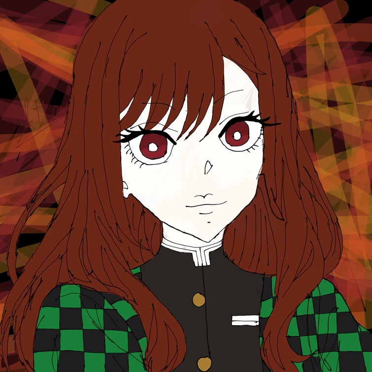 I drew Tanjiro as a female! | Fandom