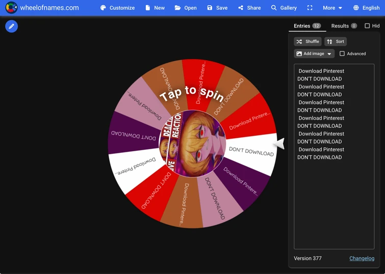 spinning a wheel cause yes (via elimination) | Fandom