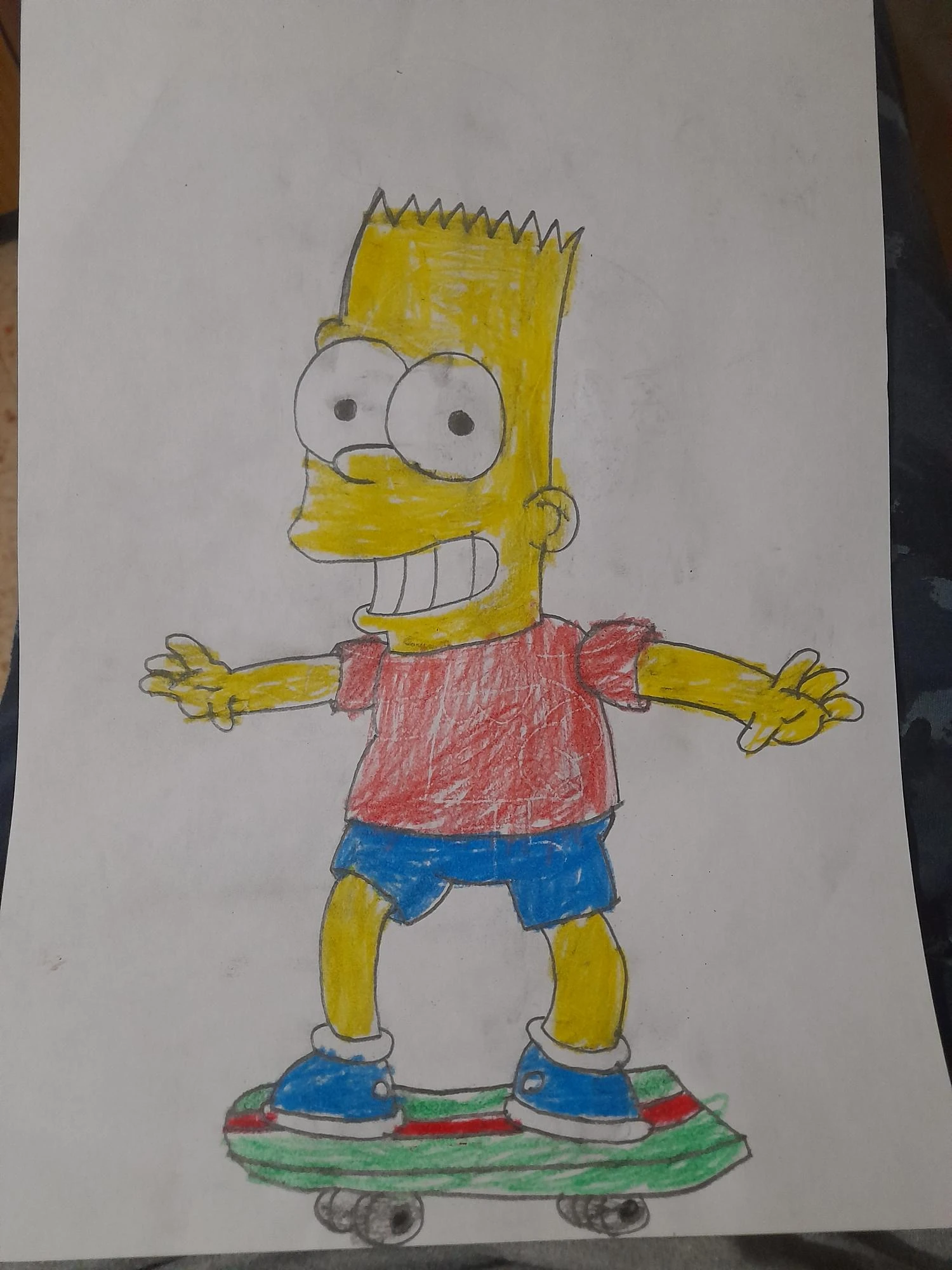 My drawing of Bart | Fandom