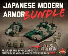 Brickmania Japanese Modern Armor Bundle has Type 10, Komatsu, 3 ...