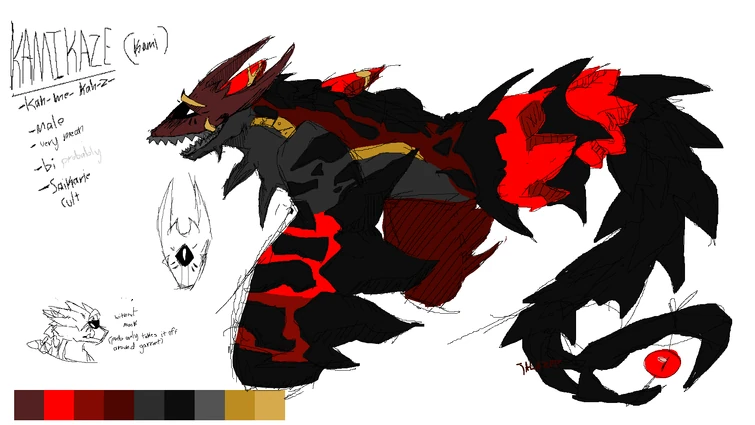 remake of my gnolrok ocs reference sheet (kamikaze) | Fandom