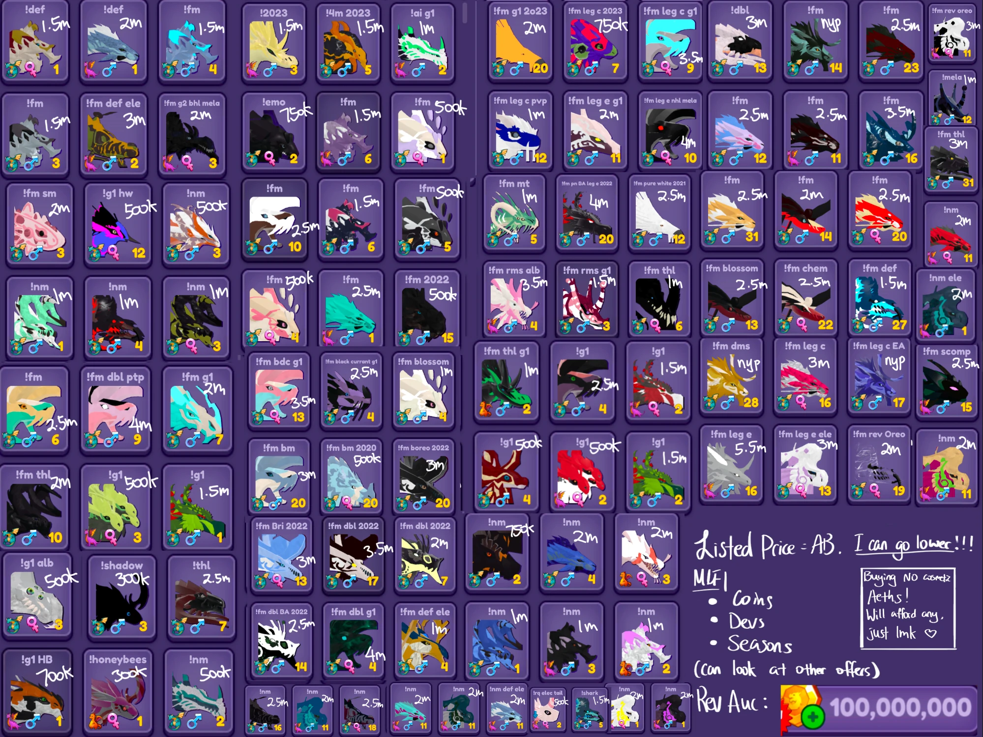 Trading/selling 100+ devs, seasons, GW, and events! | Fandom