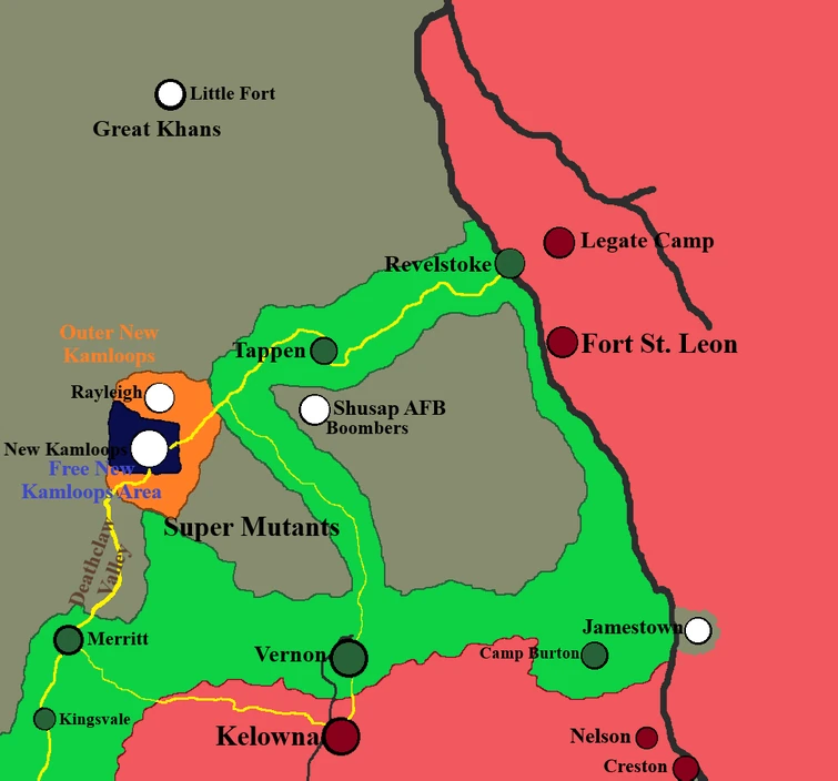 Map of Fallout but its Canadian | Fandom