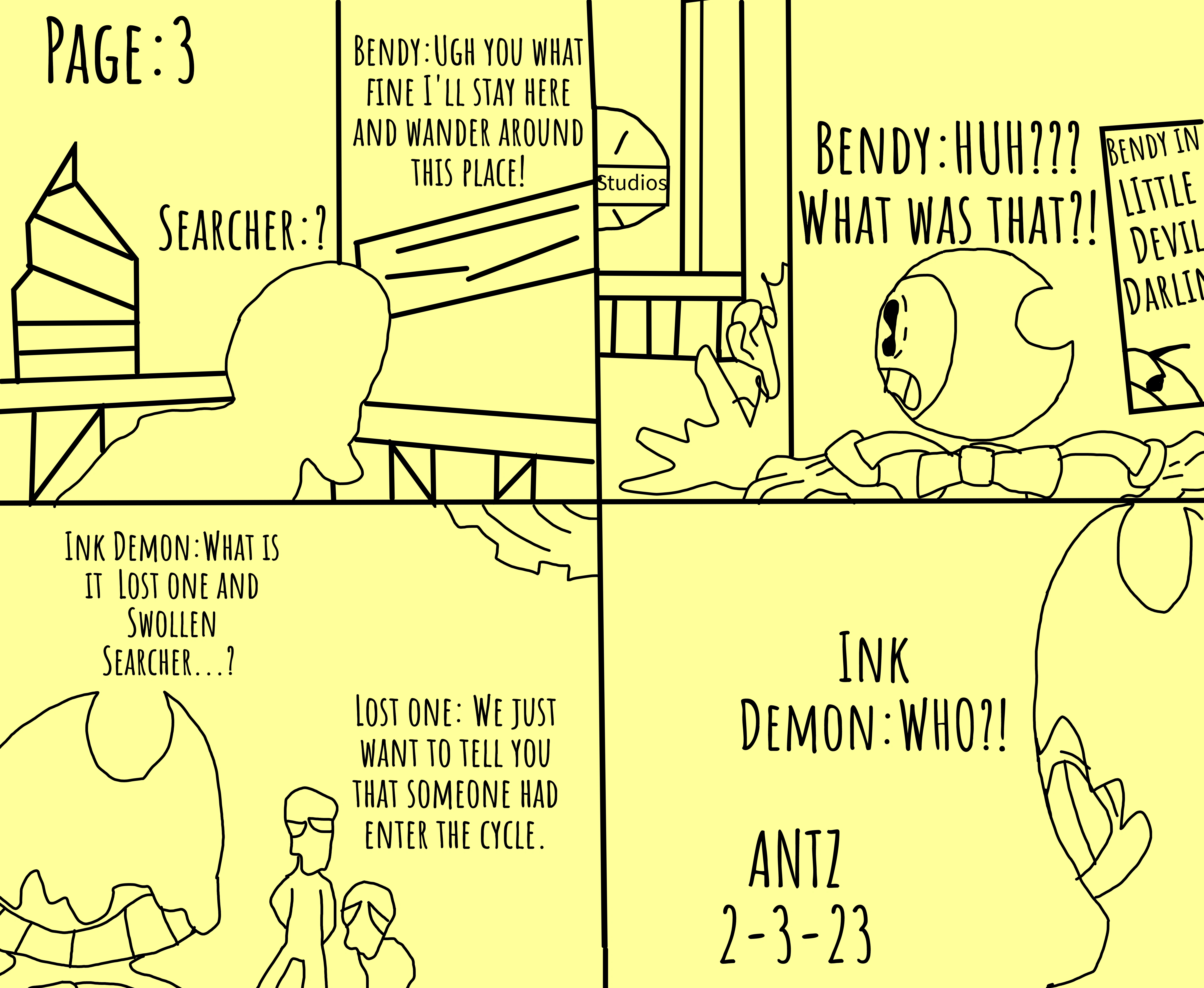 If Bendy was in the cycle part 1:The cycle (Page 3) | Fandom