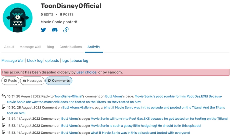 I found the strangest account on FANDOM | Fandom
