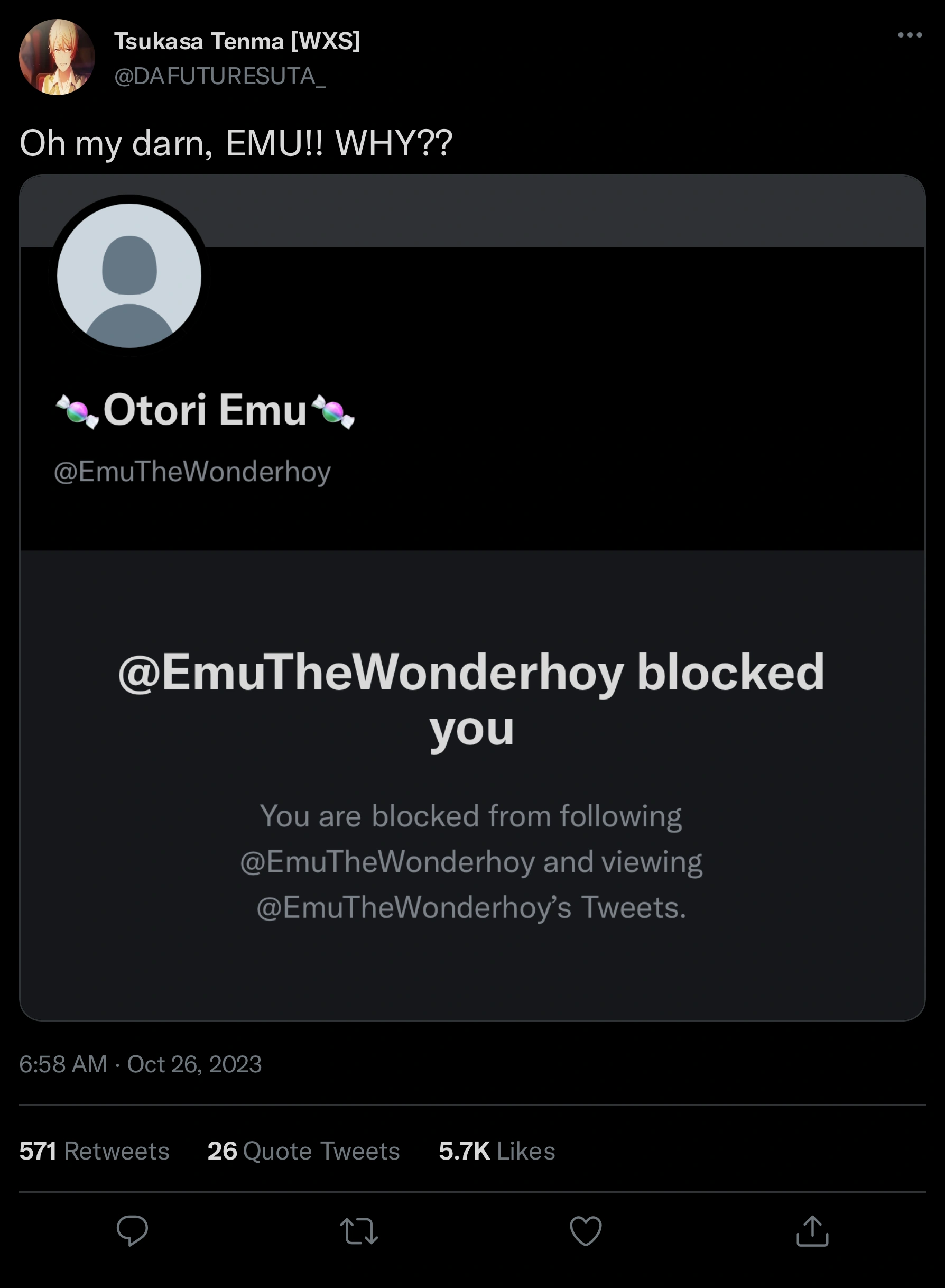 Tsukasa gets blocked by Emu?! | Fandom