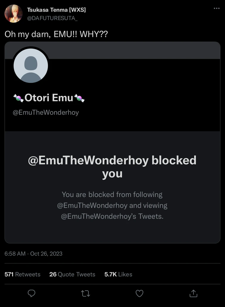 Tsukasa gets blocked by Emu?! | Fandom