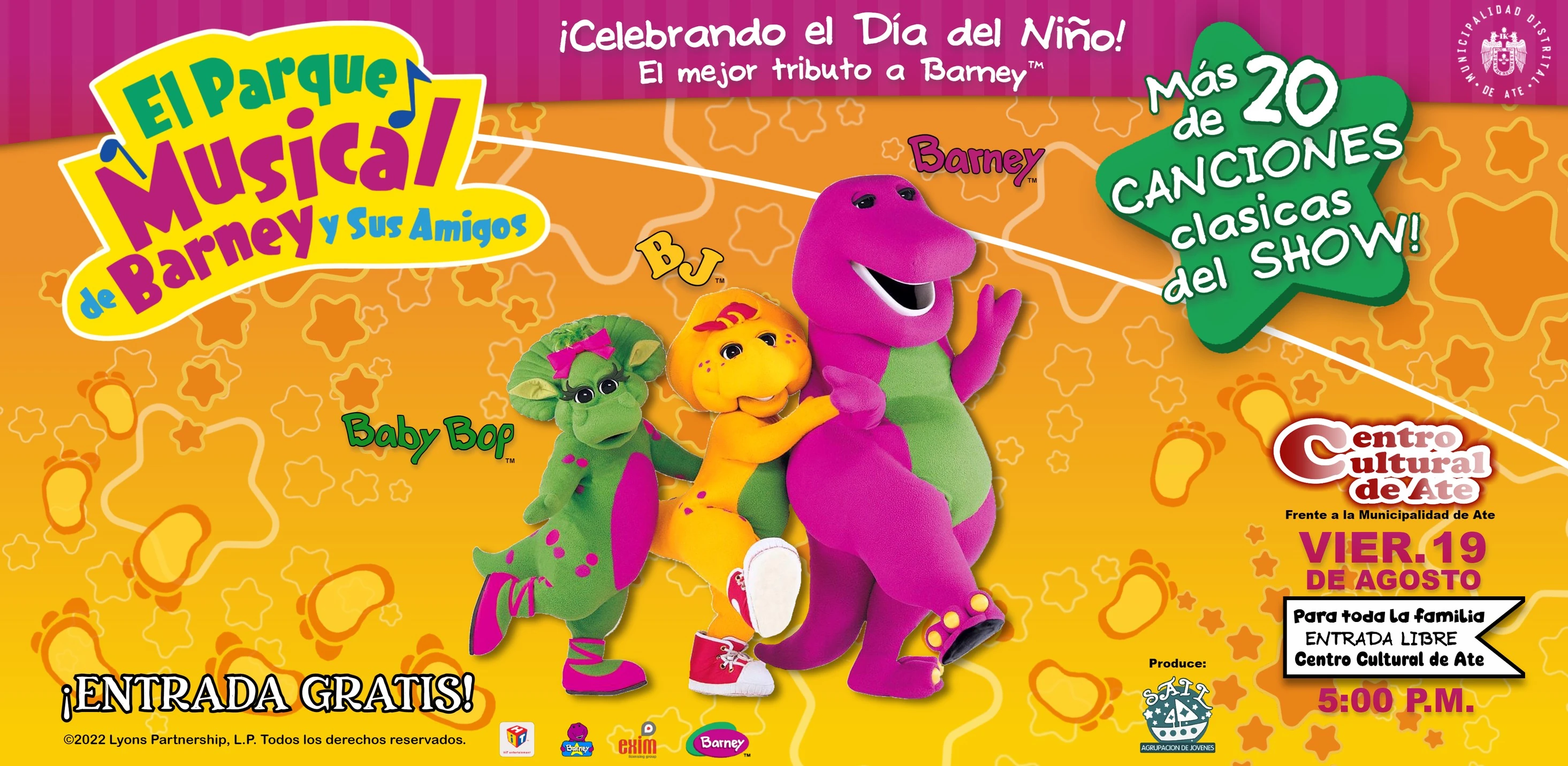 El Parque Musical de Barney y sus Amigos (2022) at the Cultural Center ...