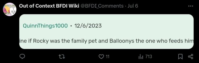 Me on the BFDI wiki ooc twitter 🔥 | Fandom
