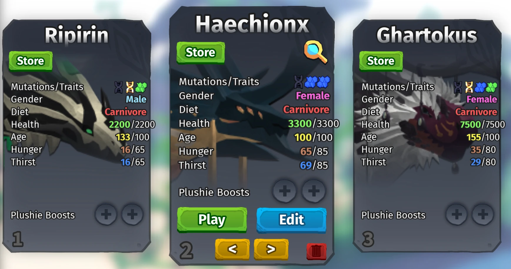 Trading 3 coal chunk creatures (2 are coal+glim) | Fandom