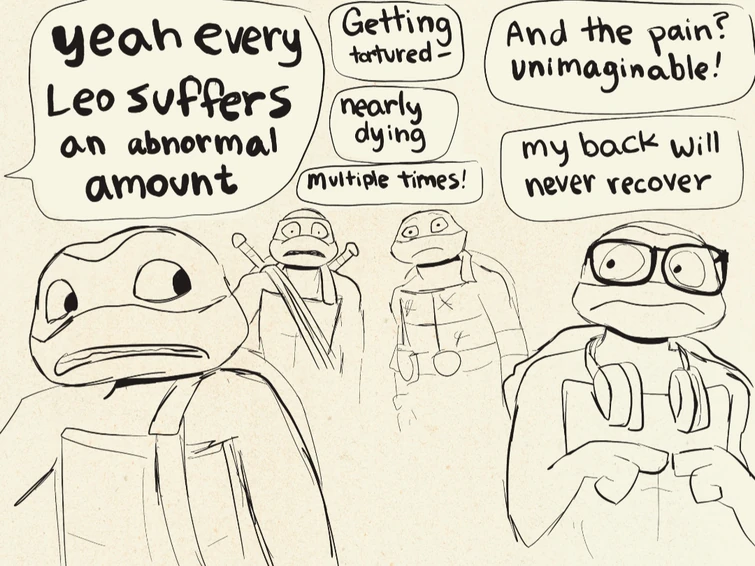 Poor Mutant Mayhem Leo, but it's a canon event | Fandom