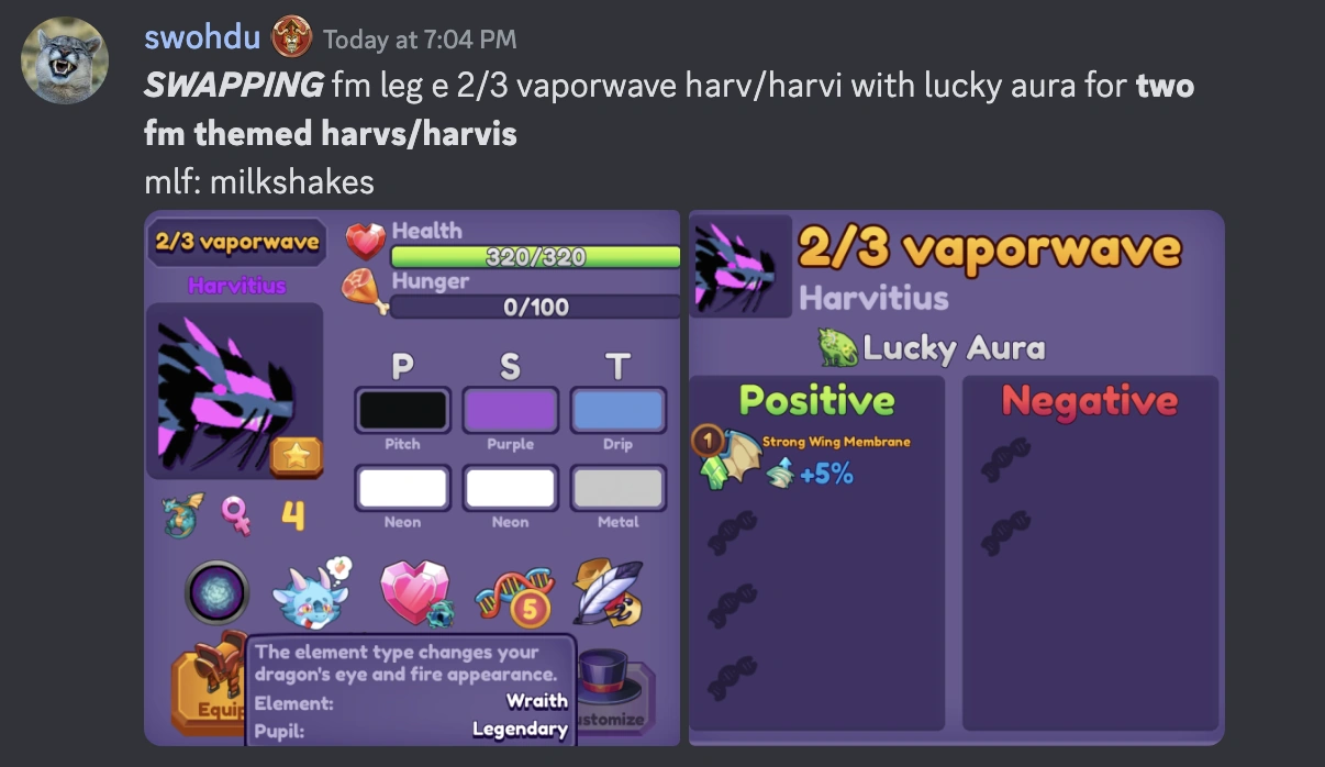 Swapping harv, details in pic | Fandom