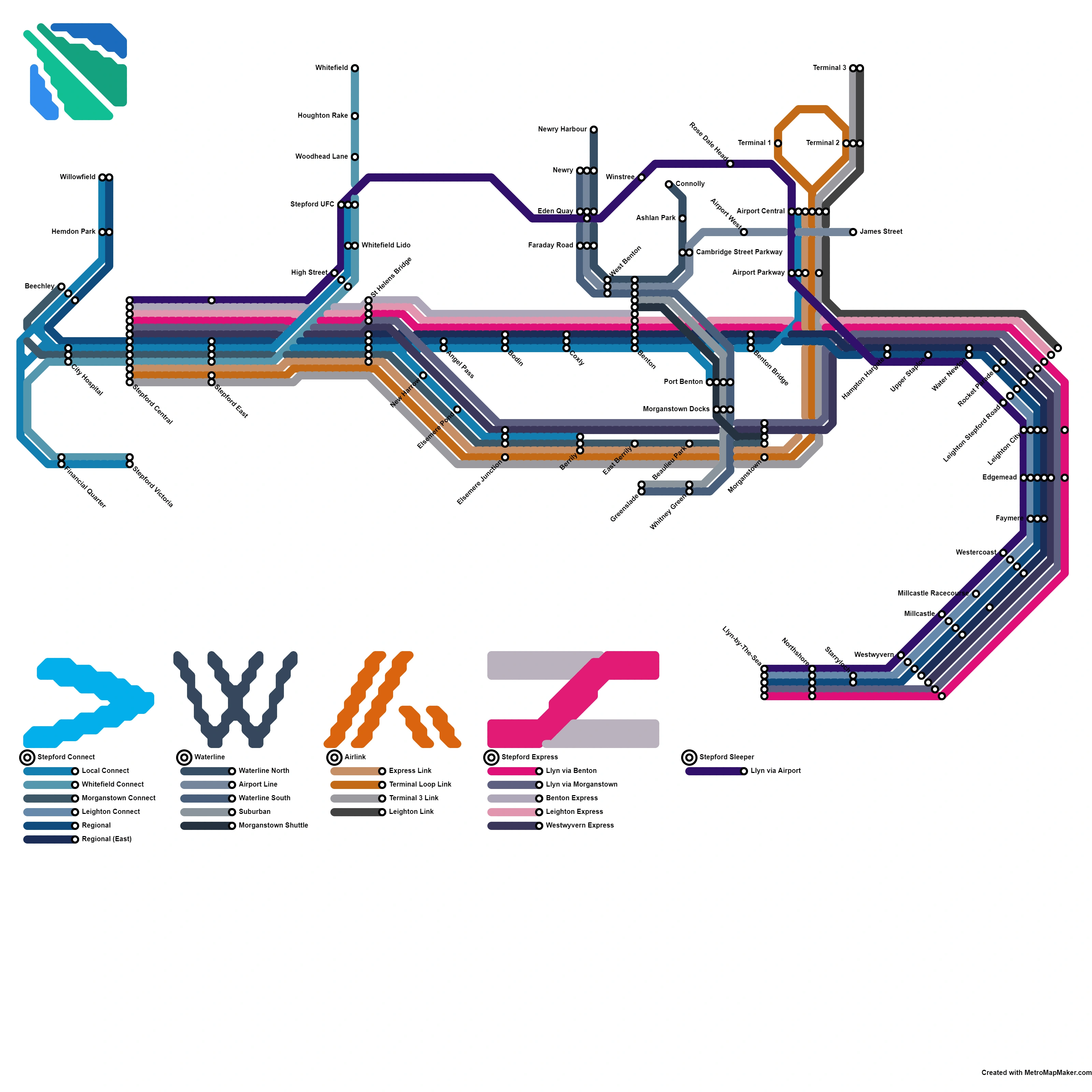Stepford Sleeper Operator with new Route (If you can't read the ...