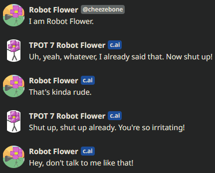 i made the 2 robot flowers talk to each other | Fandom