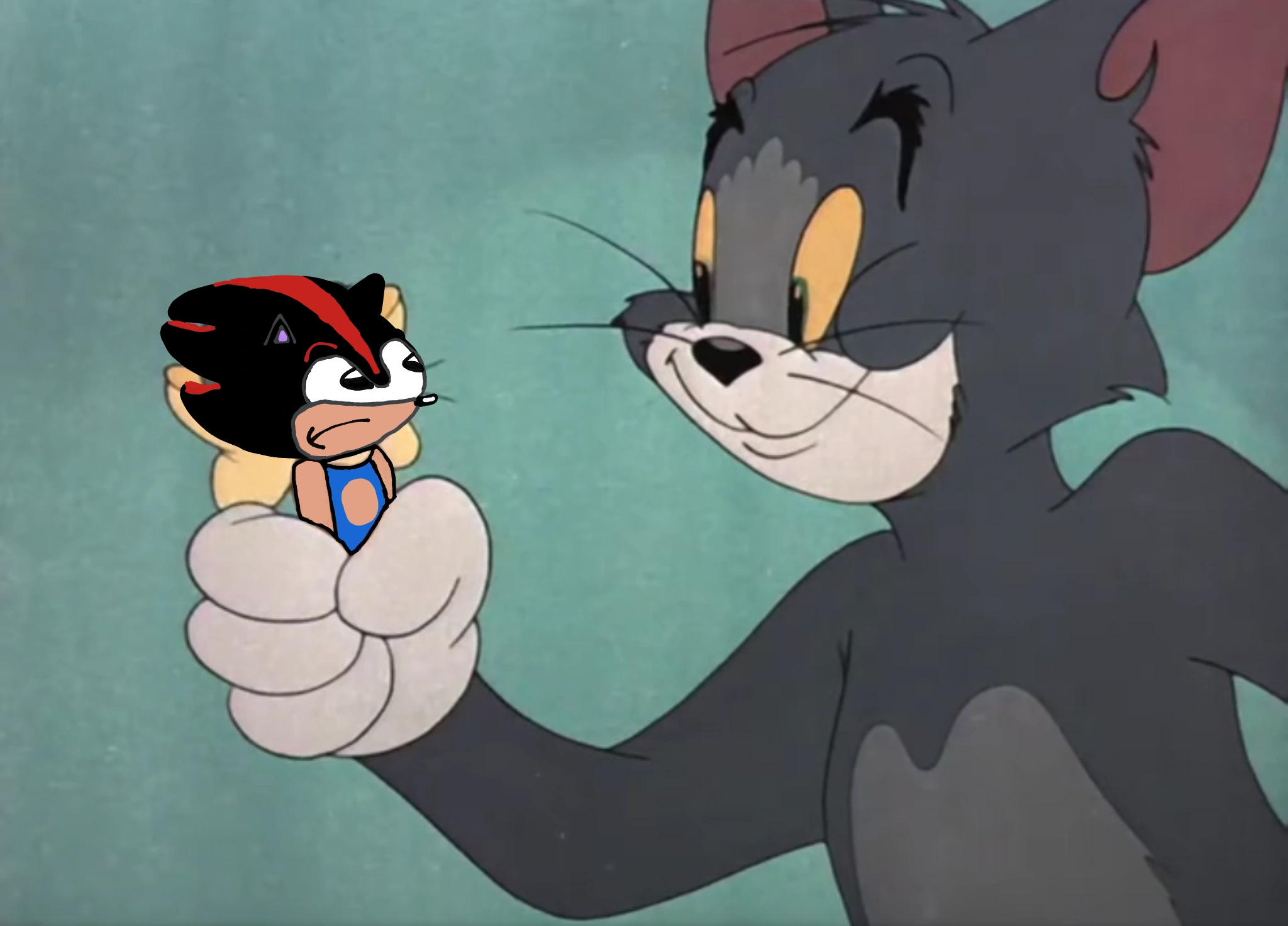 Sonic's head turns into Shadow's after Tom smoked on his face | Fandom