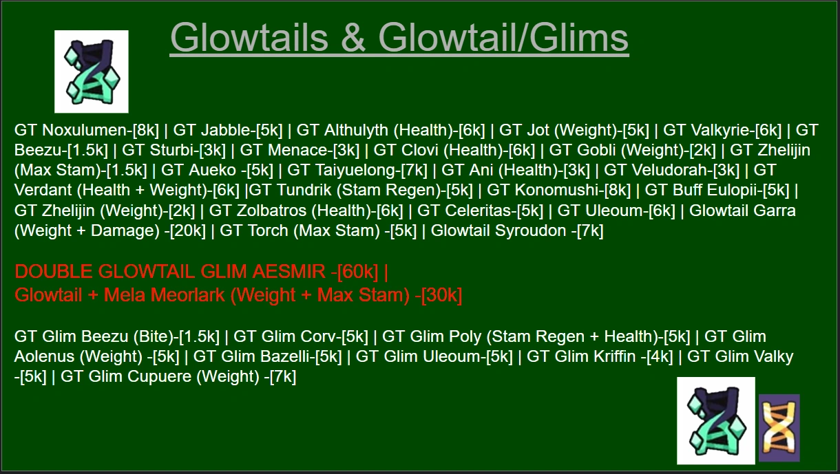 Updated: Selling LOTS of GOOD Discounted Mutations; GTs/Shadows/Shims ...