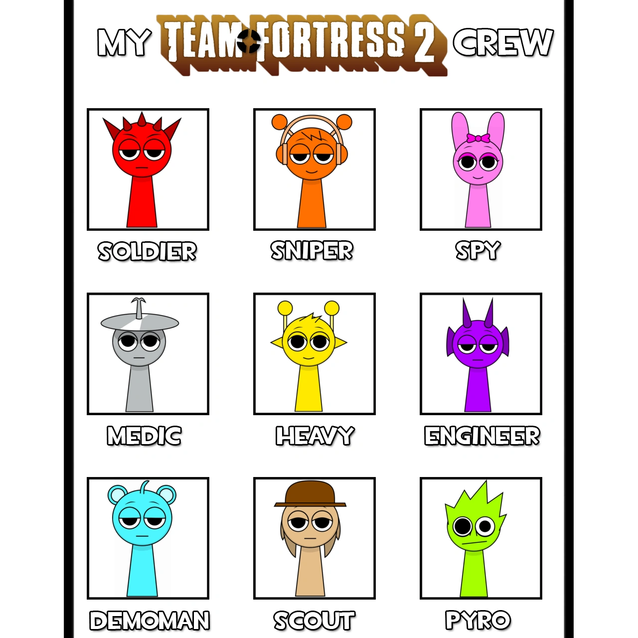 My tf2 cast meme | Fandom