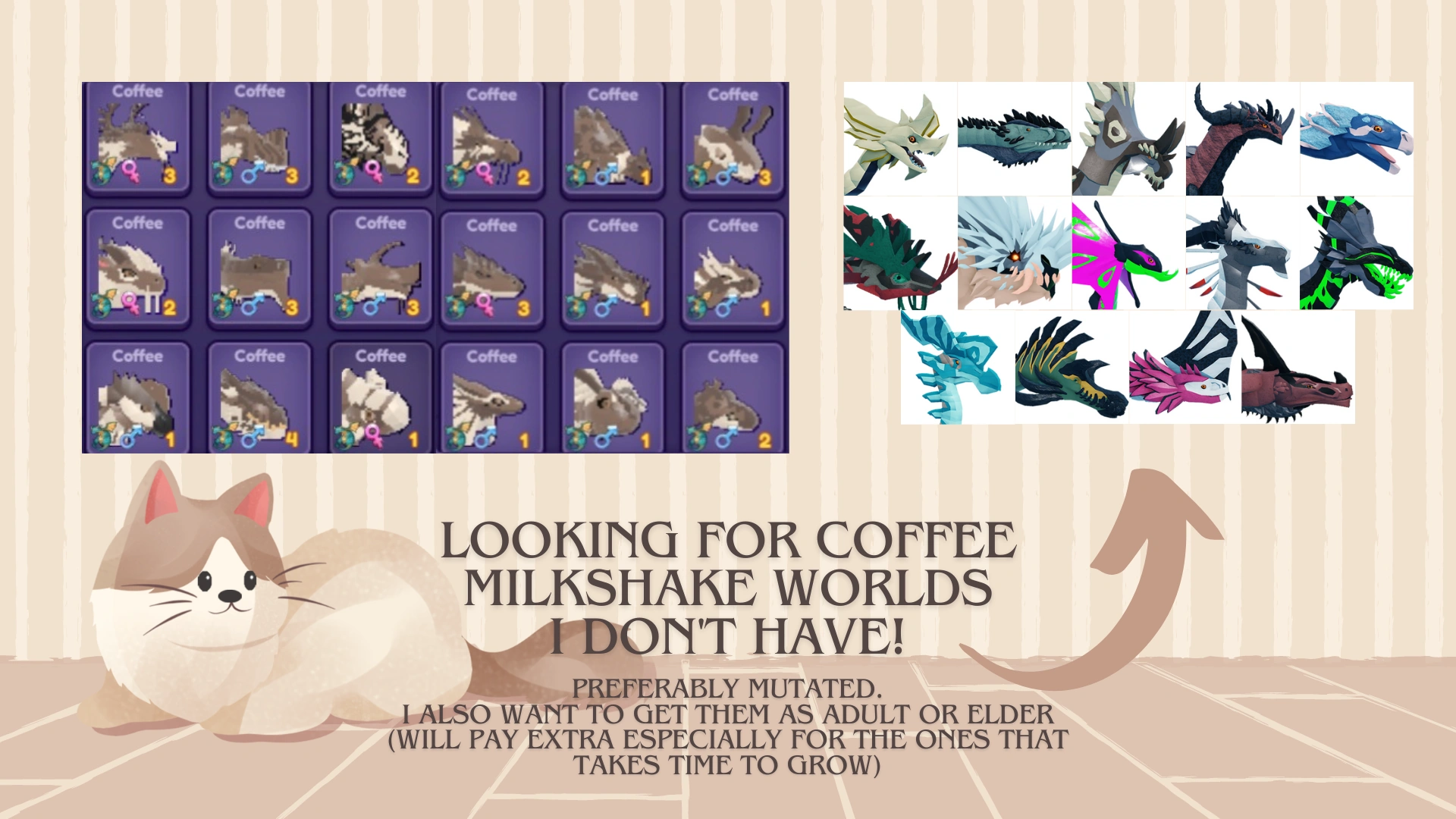 LF coffee milkshake worlds I don't have and co-hatching some dragons! | Fandom