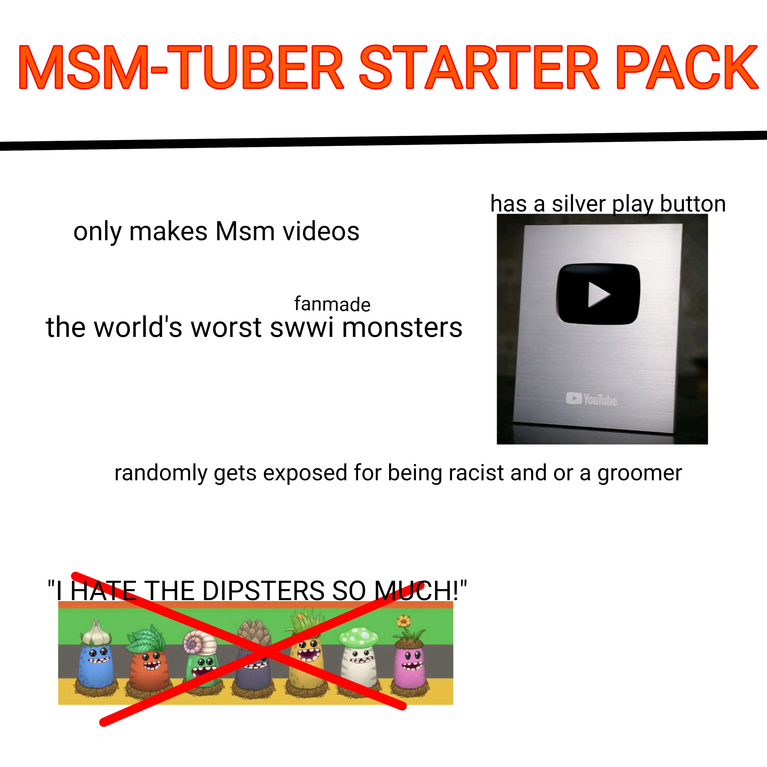 msm-tuber starter pack | Fandom