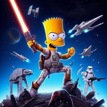 Some Star Wars/Bart Simpson AI Art | Fandom