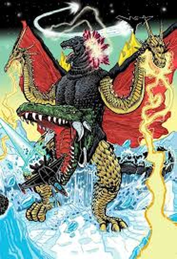 Some cool King Godzilla art | Fandom