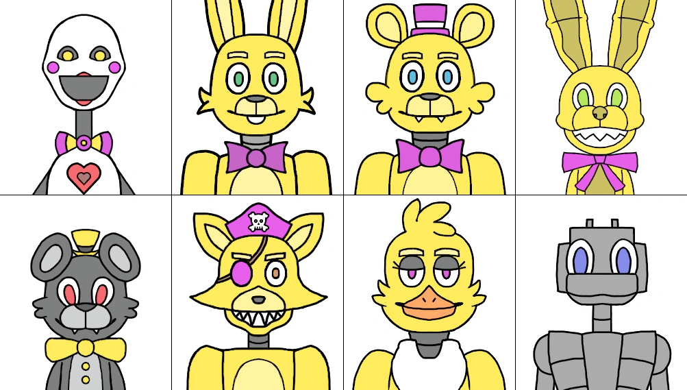 Animatronics' portraits. (Finished) | Fandom