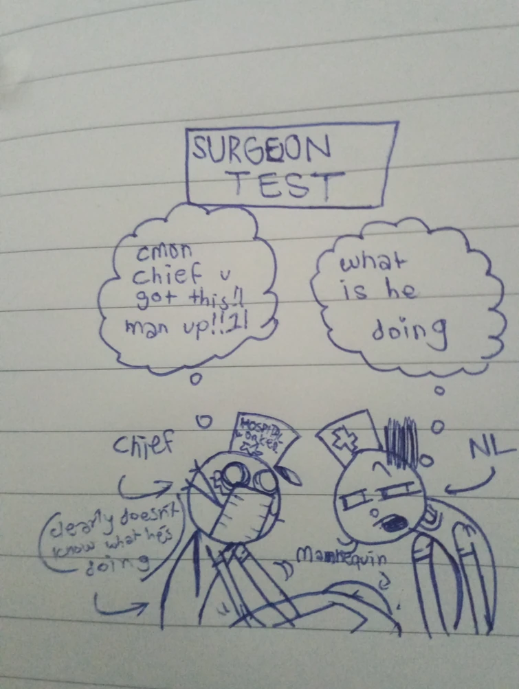 Chief is useless in the hospital. | Fandom