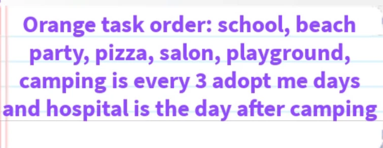 Orange Task Schedule | Fandom