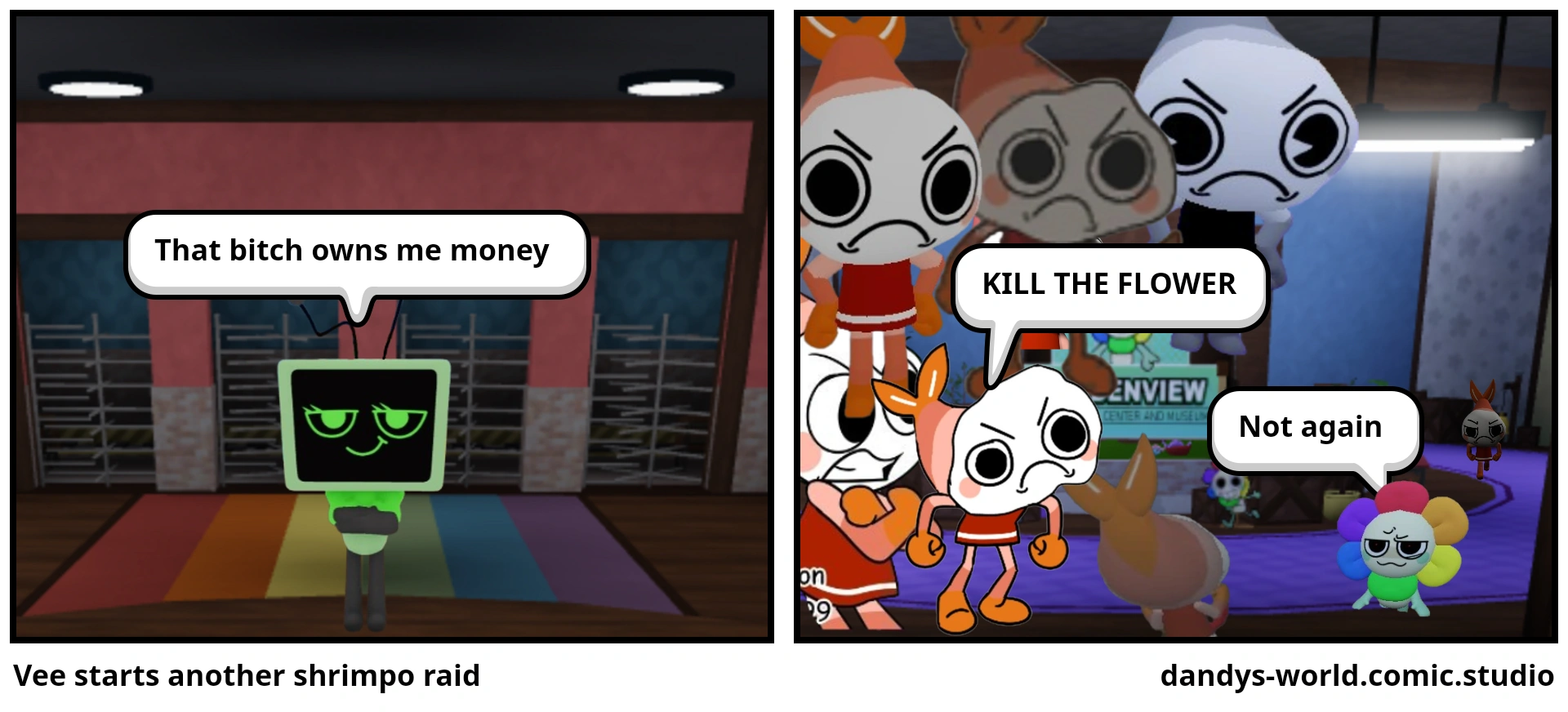 Vee starts another shrimpo raid | Fandom