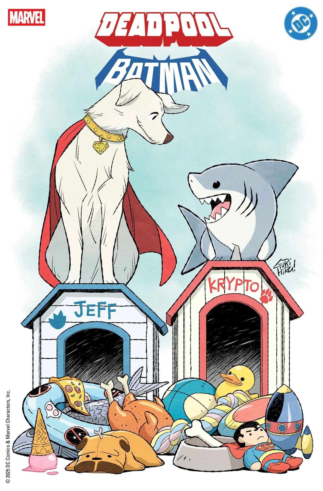 Krypto and Jeff the Land Shark in the new ‘Deadpool & Batman’ crossover ...