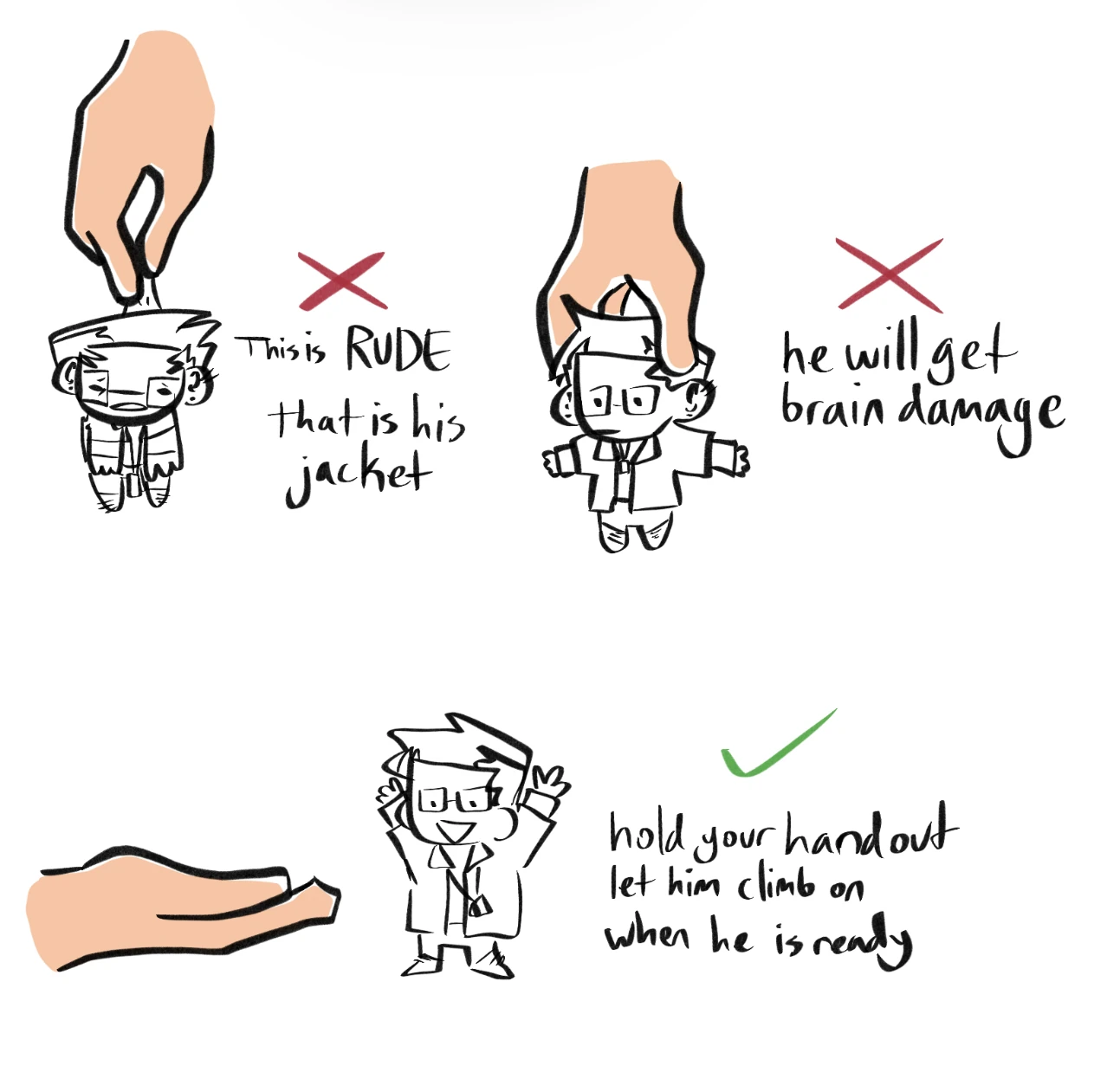 Don’t hold him like that! | Fandom