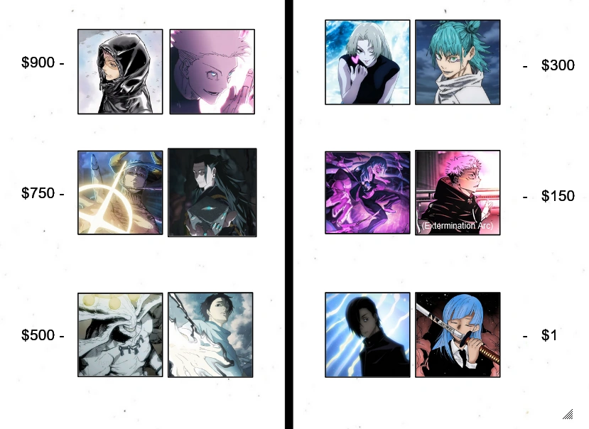 You have 1,500 dollars. Build a team to beat 3 True Form Sukuna's. | Fandom