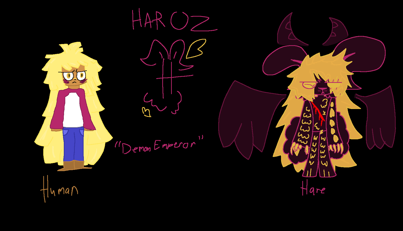 drew my self insert as a human (+ redesign) | Fandom