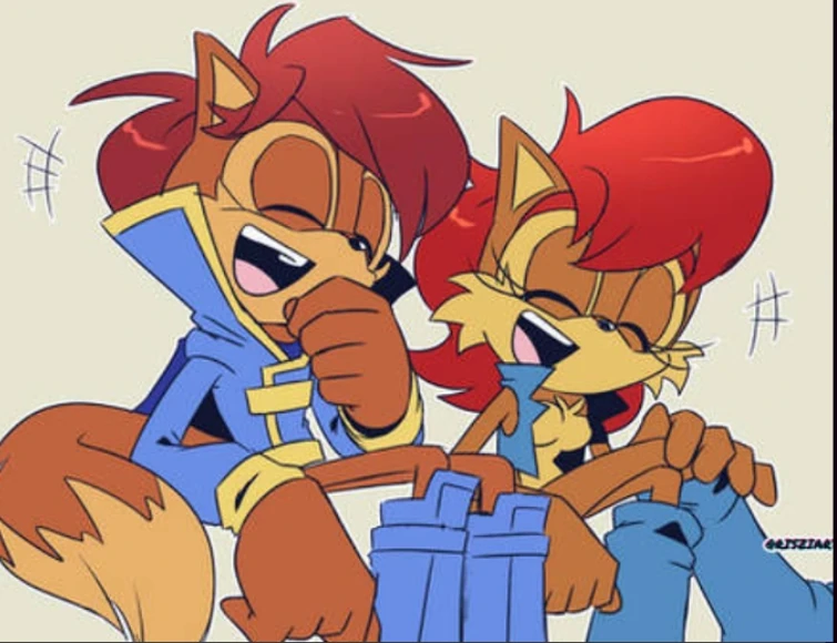 Laughing Siblings (art by RisziArts) | Fandom