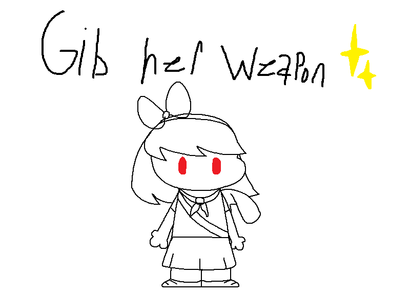 Gibith her a comically large goofy weapon to bonk spirits with | Fandom