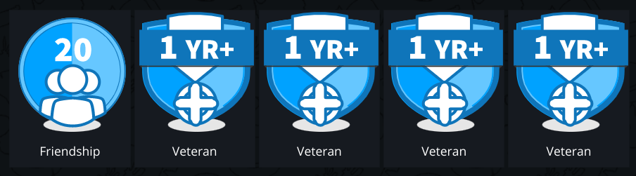 you know you're a true veteran when you have 4 veteran badges | Fandom