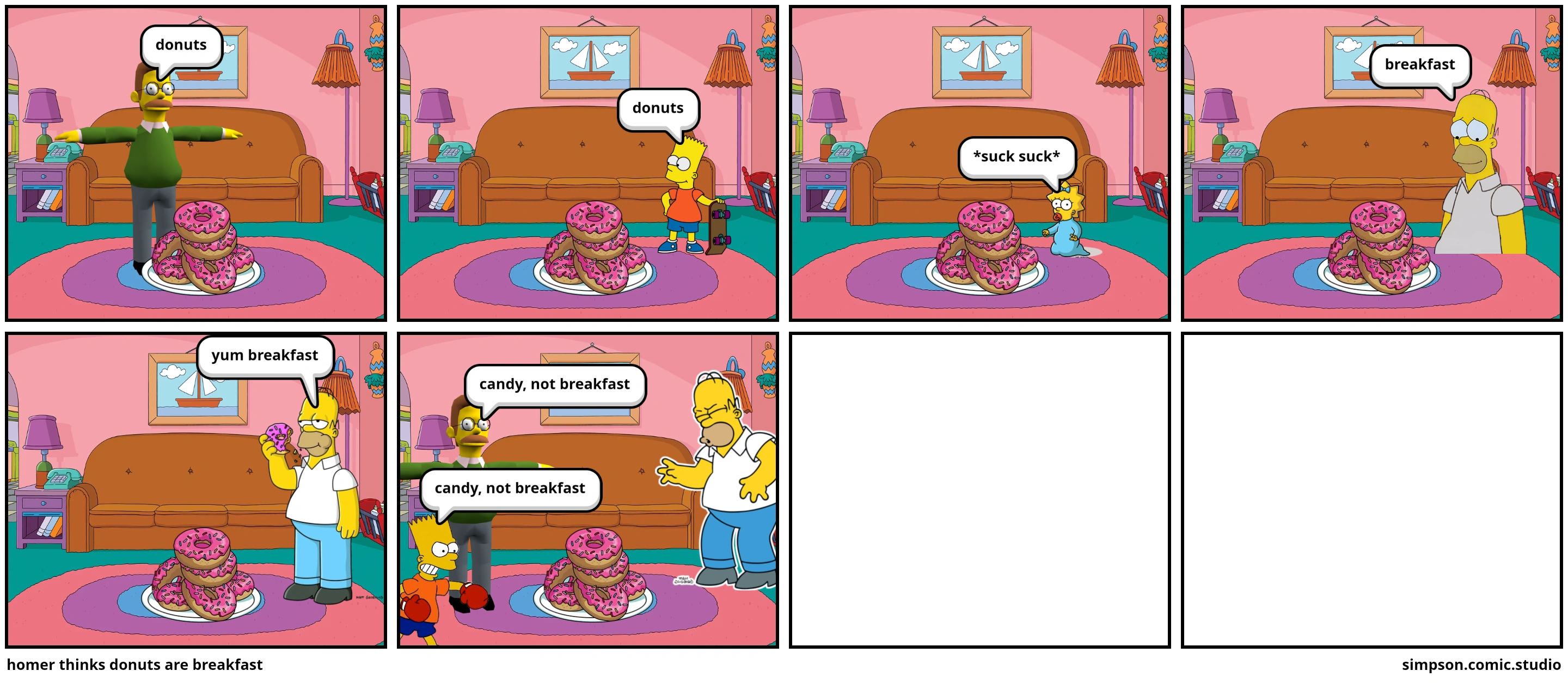 another simpsons comic (homer thinks donuts are breakfast) | Fandom
