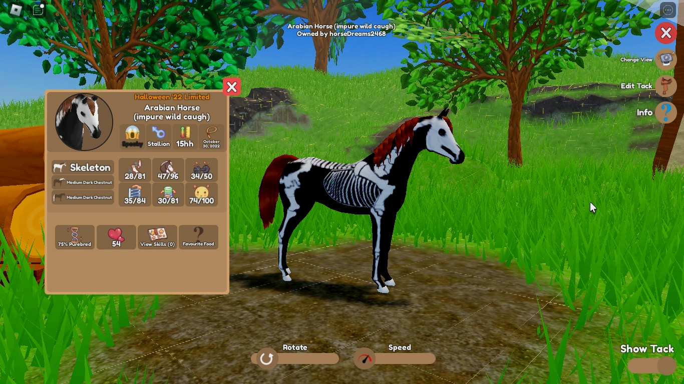 IS this skelly arab pure or impure?? The percent is 75% | Fandom