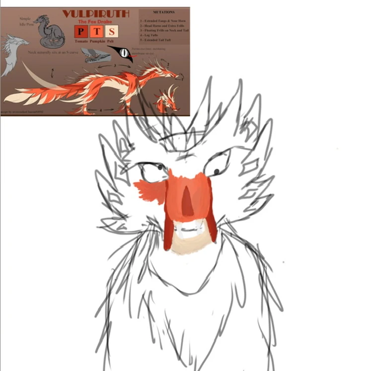 Smelly vulp drawing wip | Fandom